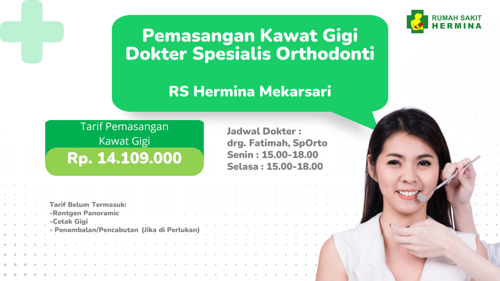 Installation of Braces at Hermina Mekarsari Hospital