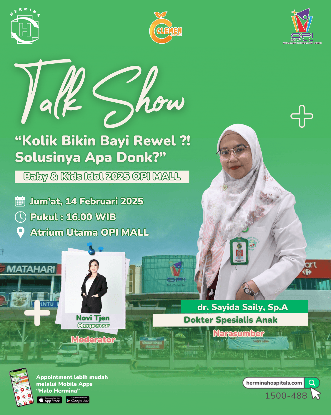 Health Talks Event Baby & Kids Idol 2025 bersama OPI Mall “Kolik Bikin ...